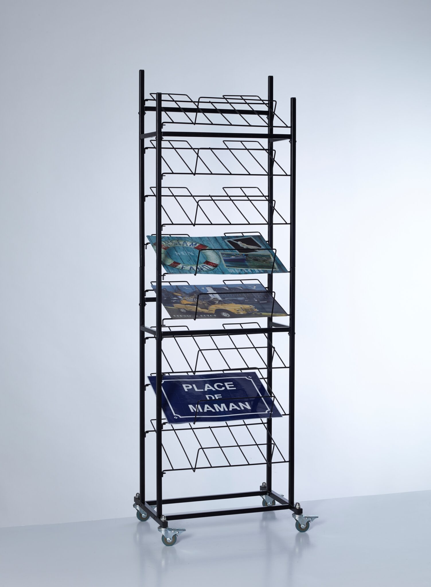 Display voor placemats - Buyck Displays - Rek voor placemats