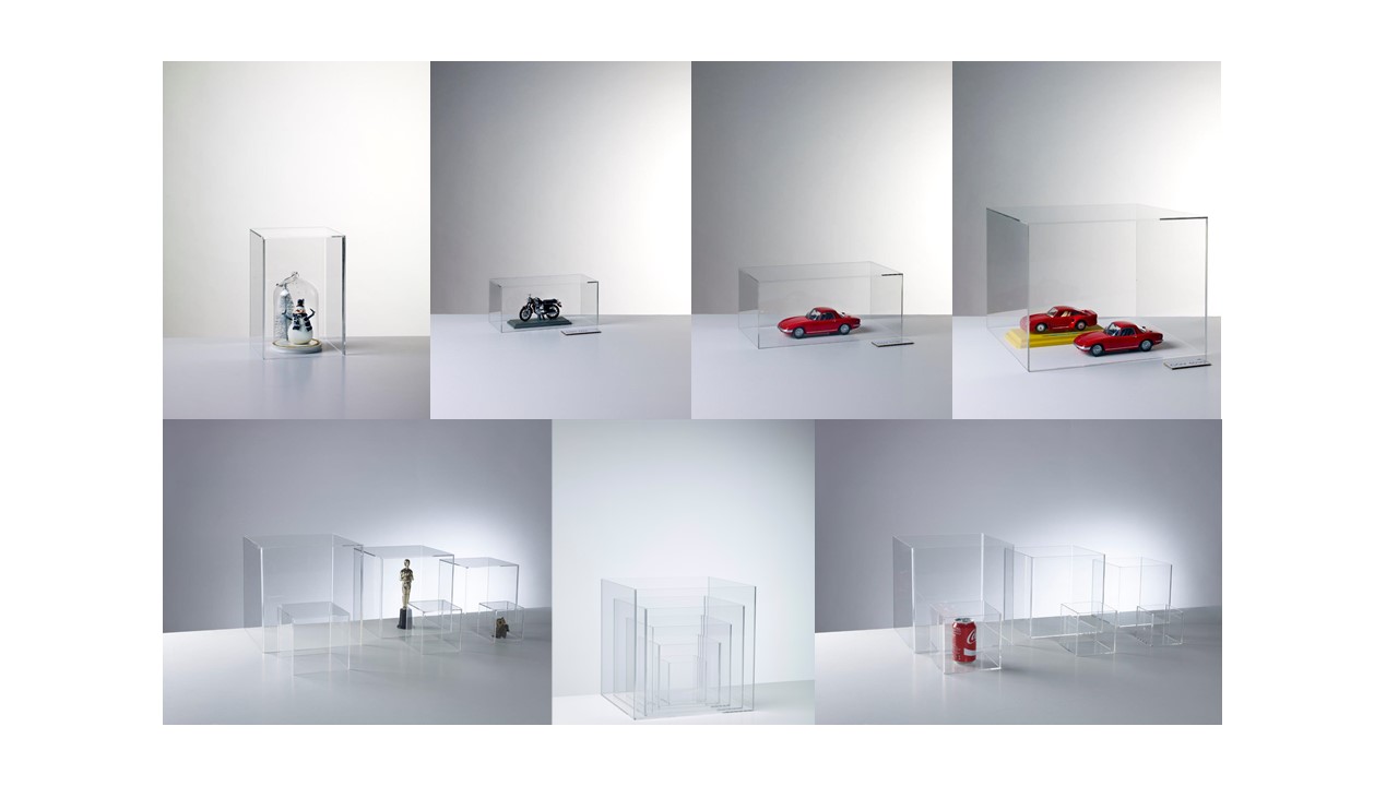 A lot of possibilities with our acrylic boxes and covers - Buyck Displays